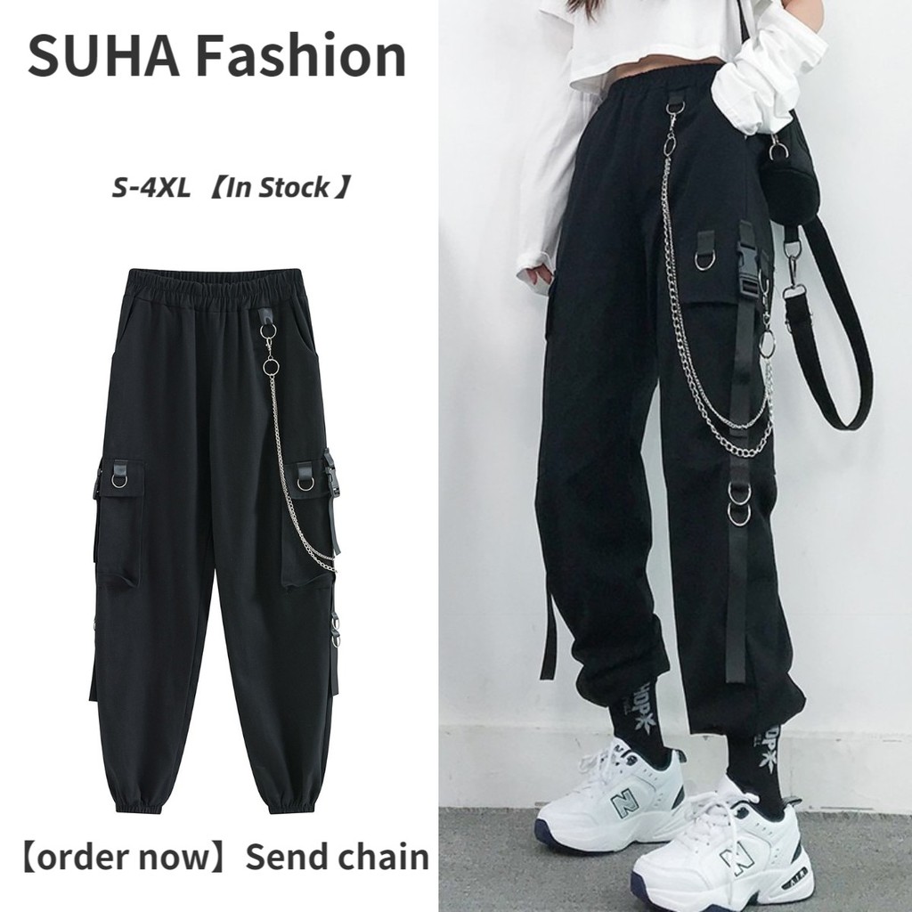 SUHA Korean Garterized Pants Jagger Pants Women Plain Jogger Pants For ...