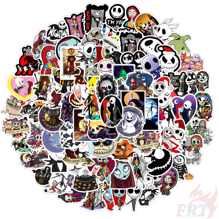 100Pcs/Set Tim Burton's Corpse Bride & The Nightmare Before Christmas ...