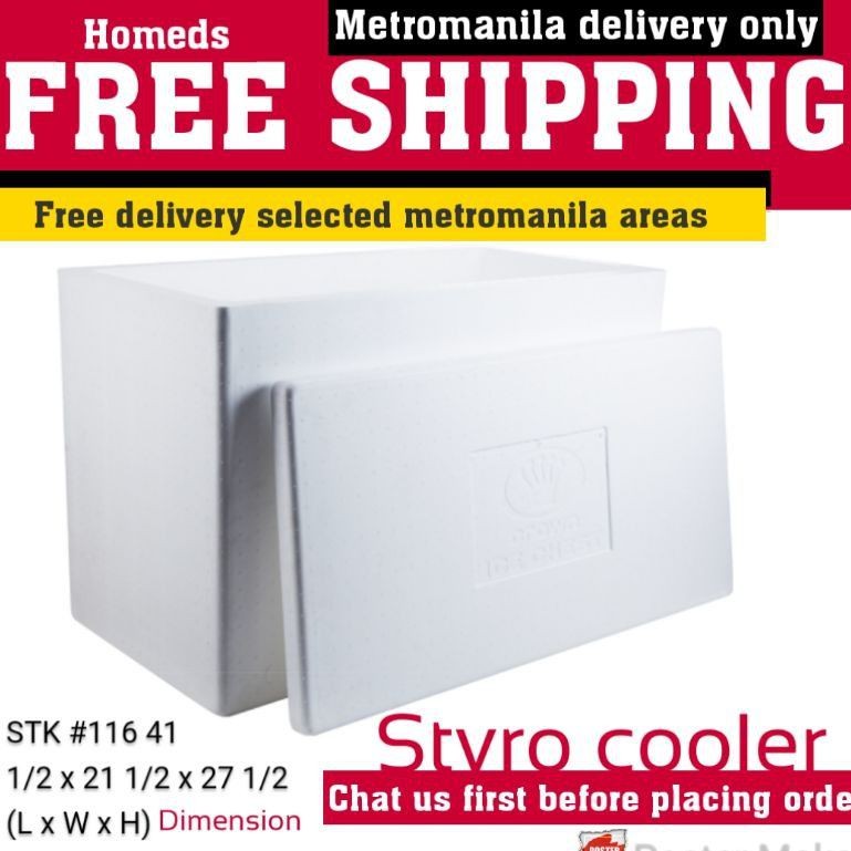 big Styro cooler ice crown #116 Freeship metromanila | Shopee Philippines