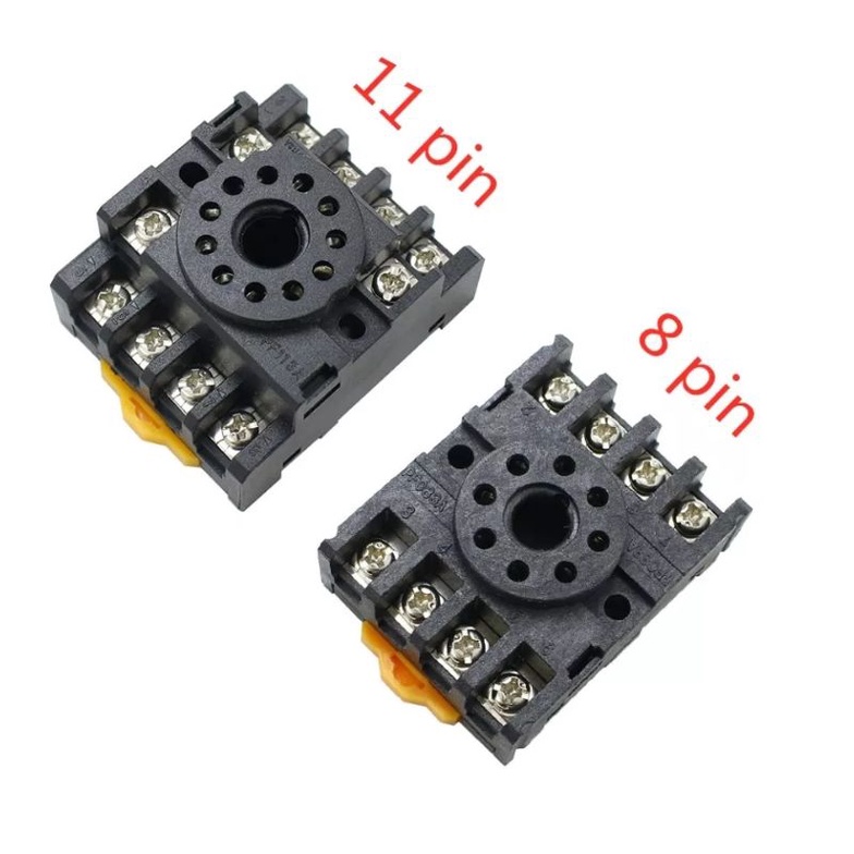 Base Relay Socket Pf083a 8pin Pf113a 11pin For Dh48s St3p Ah3 3 Mk2p Jtx 2c H3cr Rail Shopee