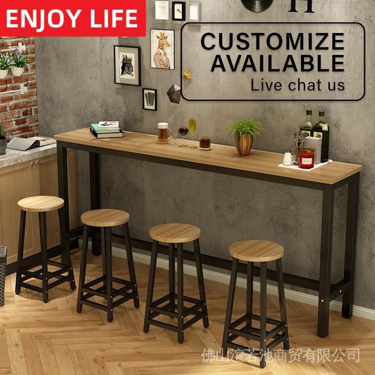 【New product】ENJOY LIFE: 160cm x 40cm Bar Table & 3 High Bar Stool ...