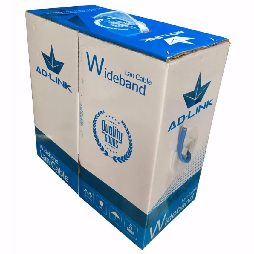Ad-Link UTP Cable CAT6E 100m 0.5mm CCA Blue (AD-IN601-C100) | Shopee ...