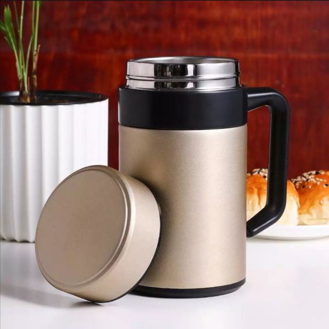 Office Stainless Steel Coffee Mugs Thermos Water Bottle Tumbler Flask ...