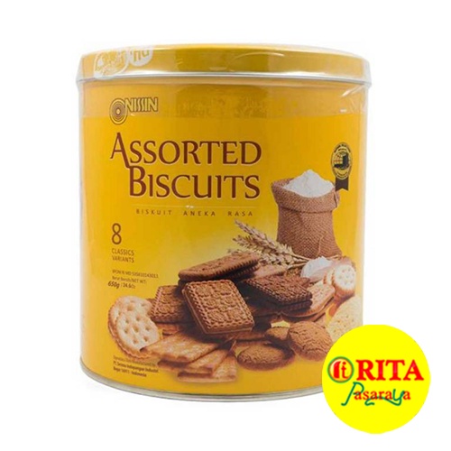 Nissin Assorted Biscuit Yellow Can 650 Gr | Shopee Philippines