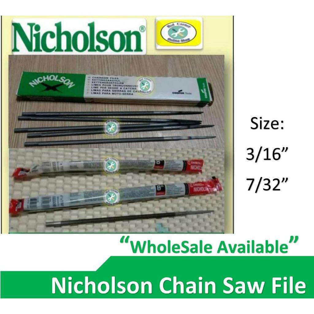 NICHOLSON ROUND CHAINSAW FILE (3/16" , 7/32") KIKIL" Sold per piece ...