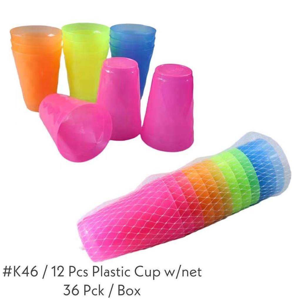 【LX♥SAVER 】Reusable Neon Unbreaker Candy Color Dining Cup Party ...