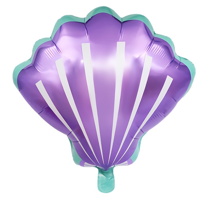 Ocean Theme Shell Balloons Mermaid Aluminum Foil Balloon Birthday Decor ...