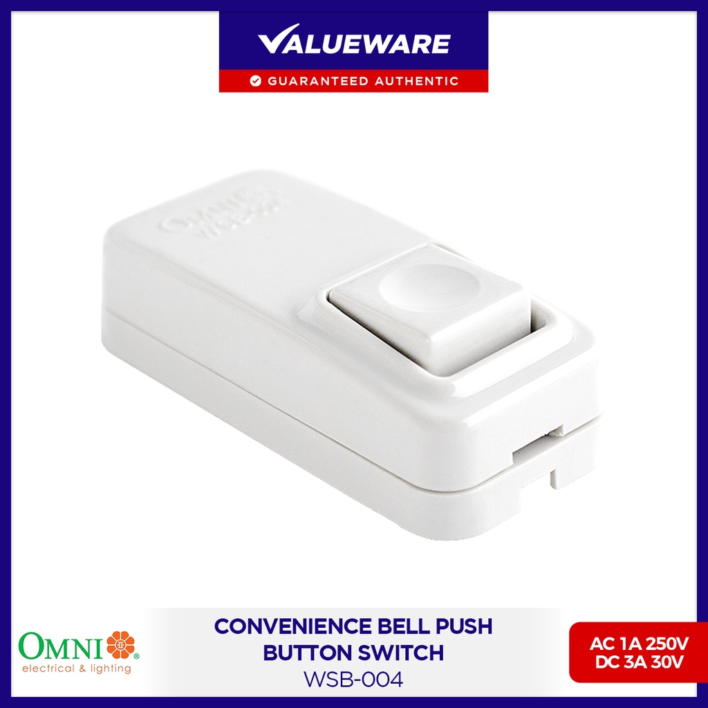 OMNI Convenience Bell Push Button Switch | AC 1A 250V | DC 3A 30V | WSB ...