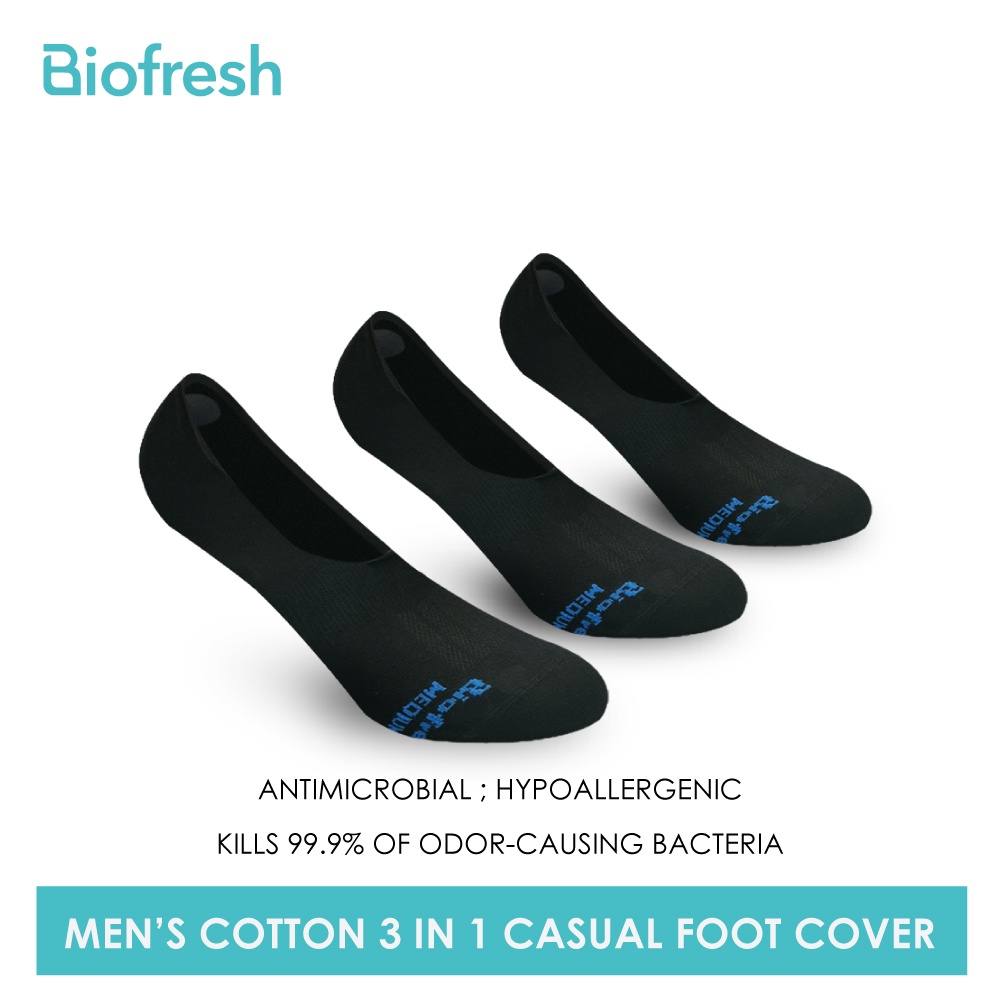 Biofresh Men's Antimicrobial Sweat Absorbent Lite Thin Casual Foot ...