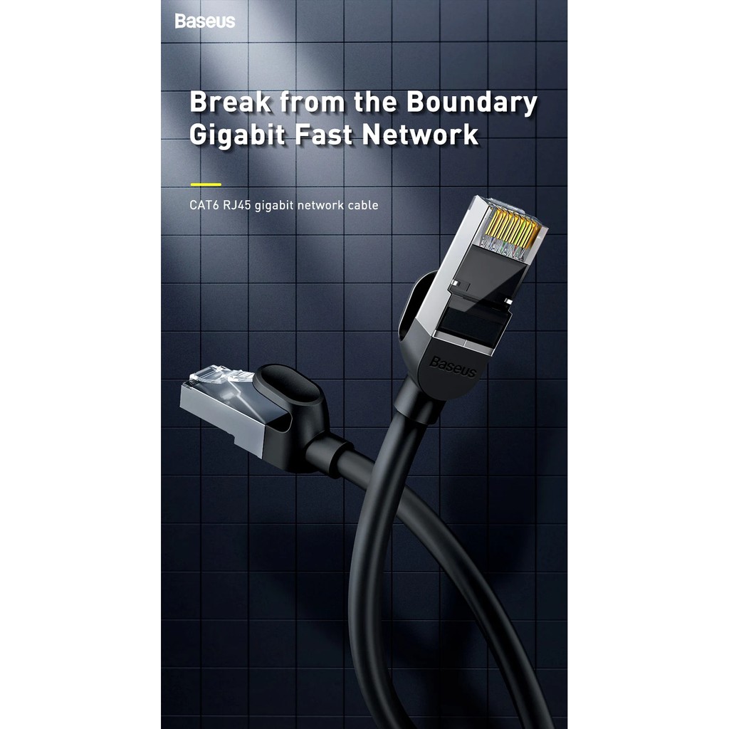 Baseus 100cm Ethernet Cable Cat6 RJ45 Cable UTP Lan Cable for Computer ...