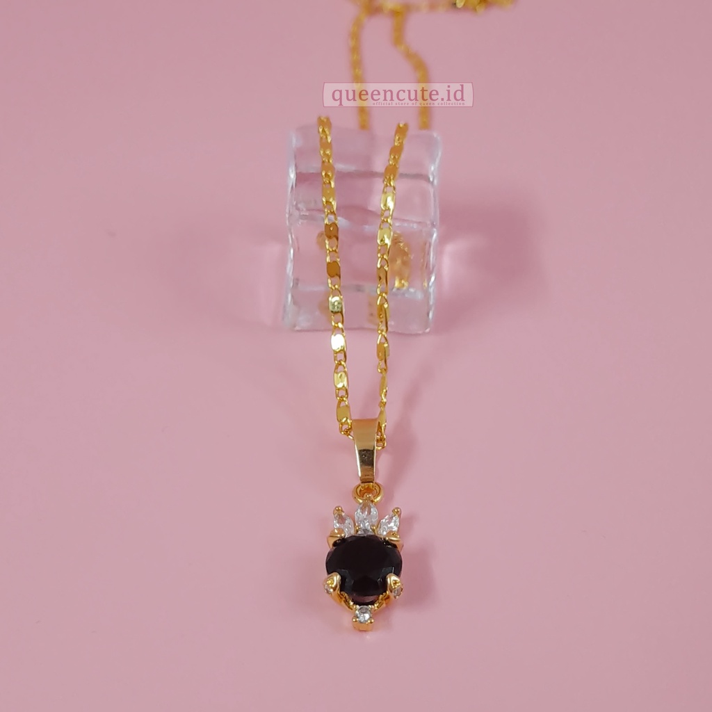 Anti-rust Gold Plated Necklace | Original xuping Gem Pendant Necklace ...