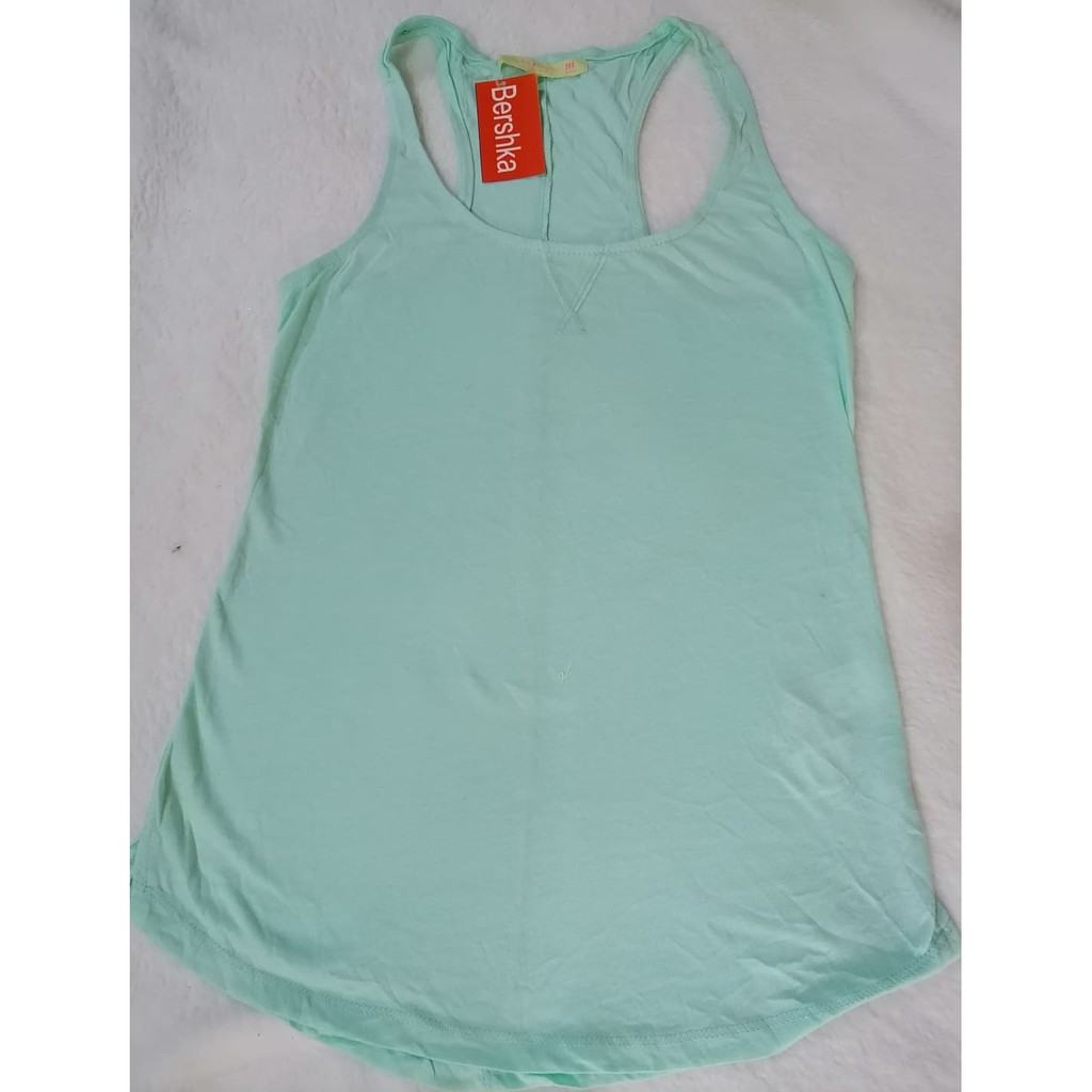 Green soft cotton razorback for women (export quality) | Shopee Philippines