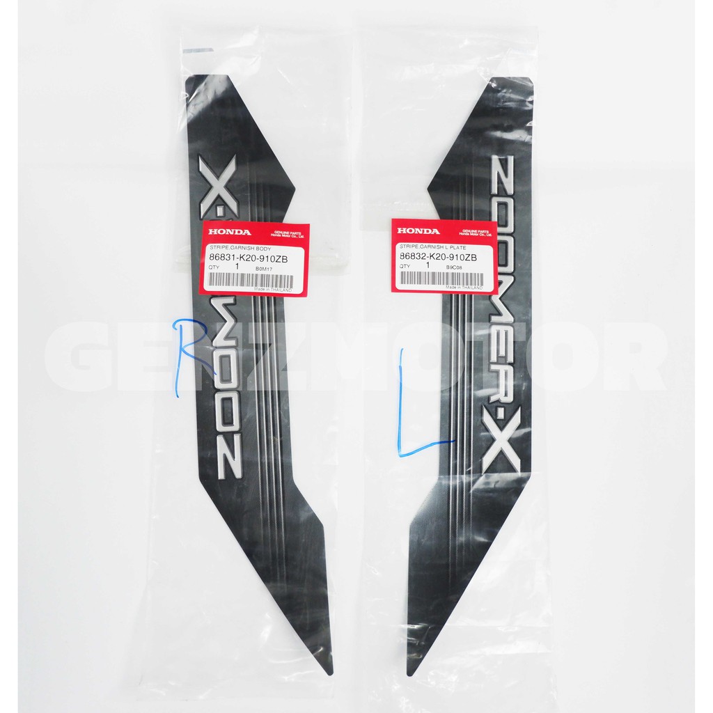 Sticker Rear Trunk Cover Black Car ZOOMER-X Zoom X Genuine Center 86832 ...