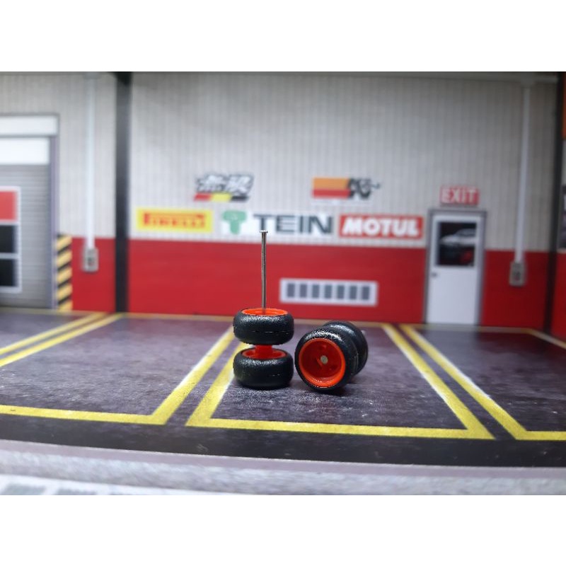 MERAH 4-spoke rubber tire Rim (red). Size 10, for JDM | Shopee Philippines
