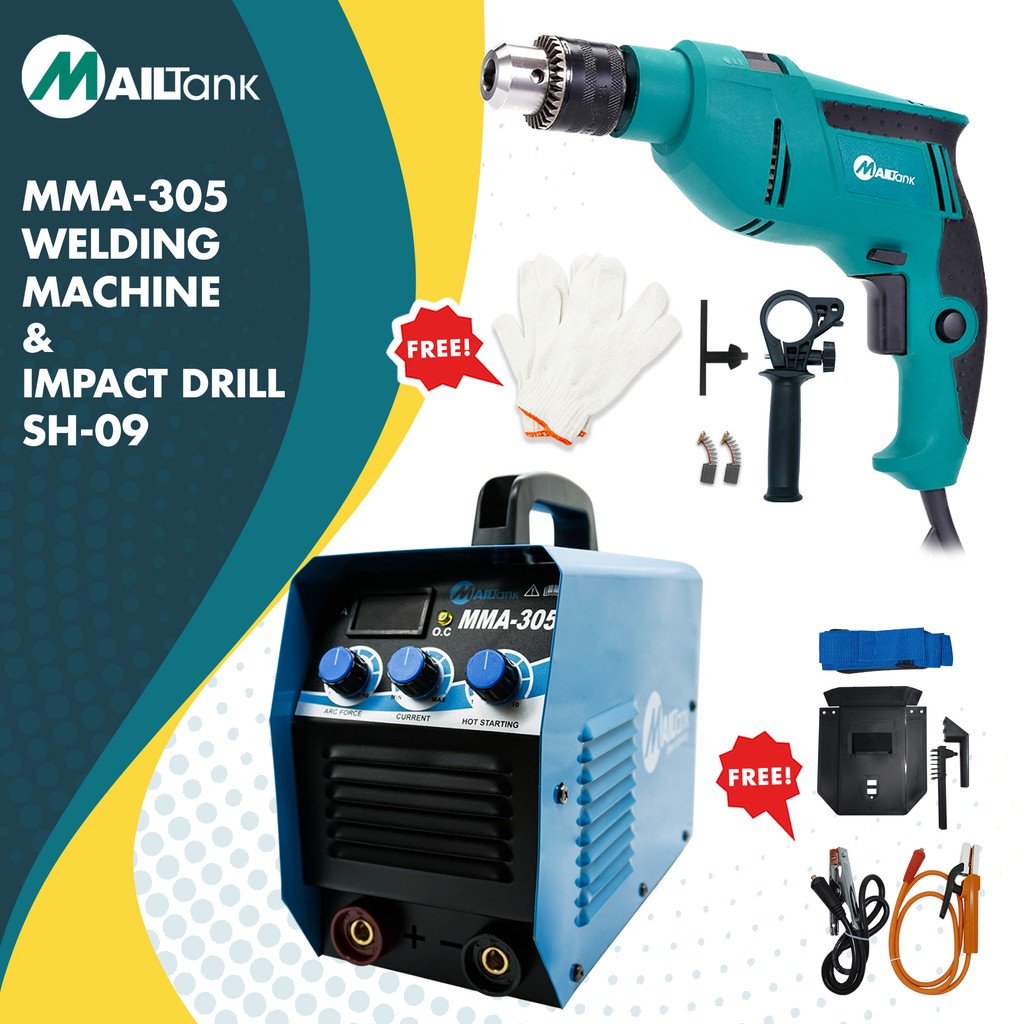 MAILTANK (SH192.SH83) Impact Drill & Welding machine MMA-305G digital ...