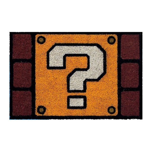 Super Mario Question Mark Block Door Mat | Shopee Philippines