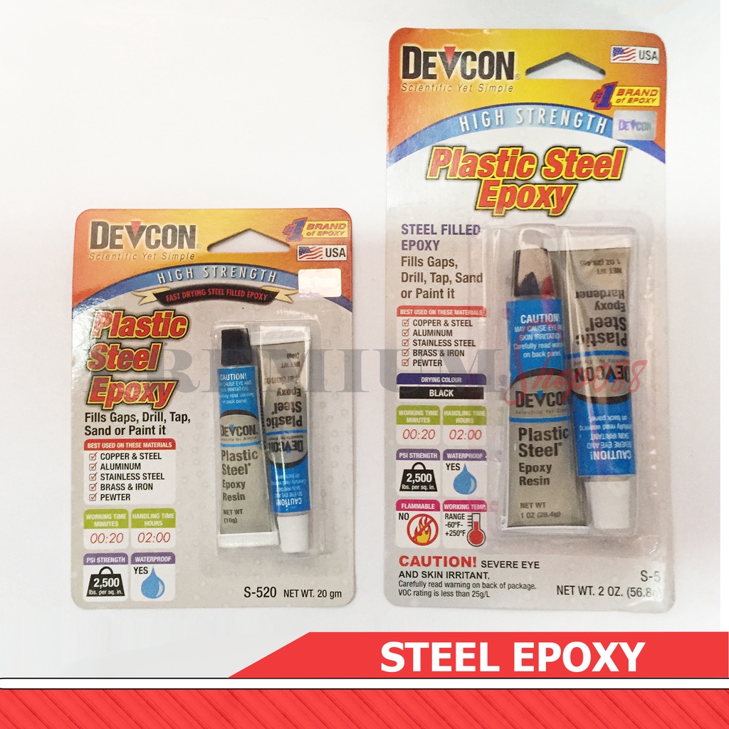 Devcon 12/24pcs Plastic Steel Copper Aluminum Stainless Brass Iron ...