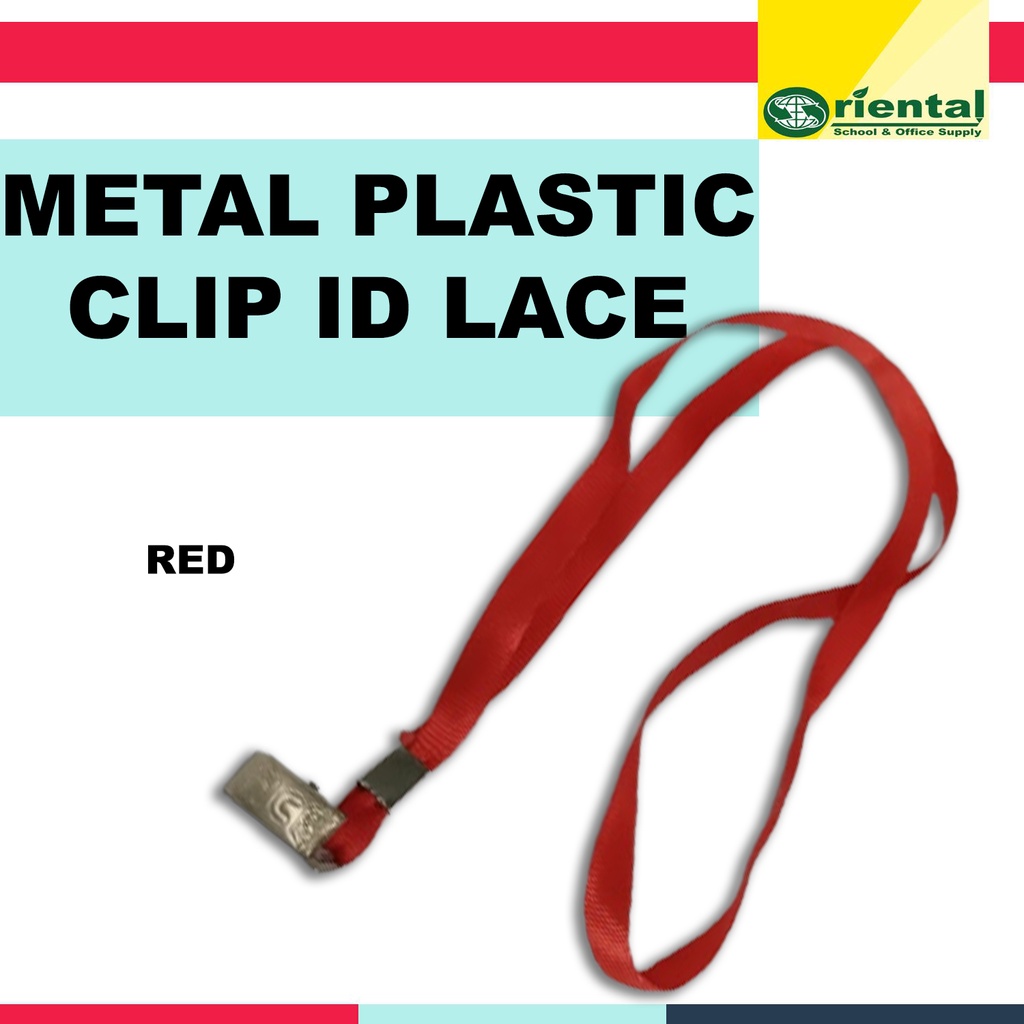 Pink Metal Plastic Clip ID Lace - Half Inch Lanyard Nametag ...