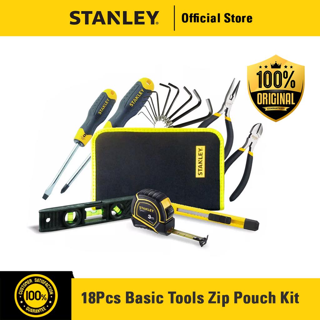 Stanley STZIPKIT Basic Tools Zip Pouch Kit 18pcs | Shopee Philippines