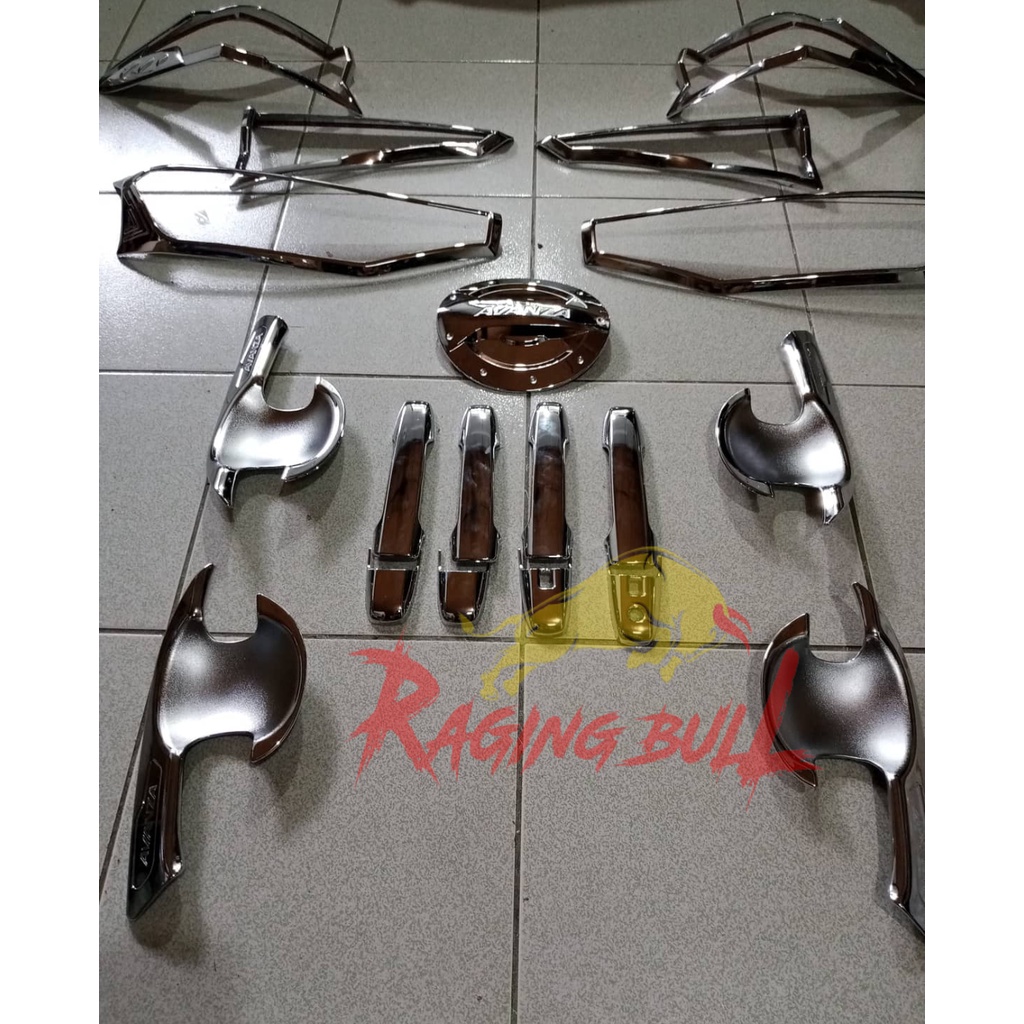 2022 - 2025 Toyota Avanza Garnish Set - Chrome Silver - Thailand Made ...