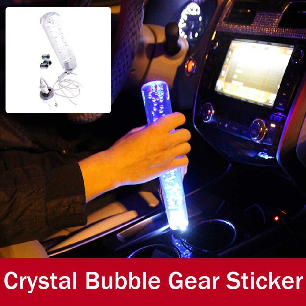 Universal LED 150mm Clear Crystal Bubble Gear Stick | Shopee Philippines