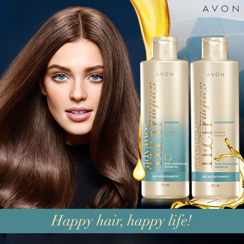 Avon Advance Tecniques 360 Nourishment Shampoo and Conditioner 200ml ...