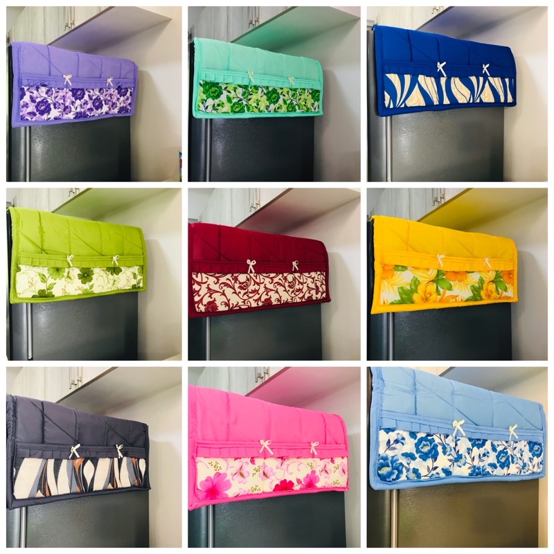 108cmx55cm Refrigerator Cover / Ref Cover 3 Pockets with Foam | Shopee ...