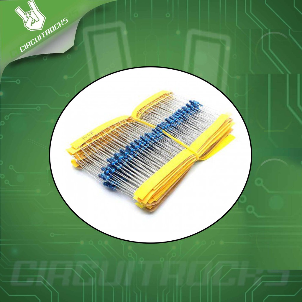 Circuitrocks Electronics Kit LED Resistor 1K 10K 100K 220 1/4W | Shopee ...