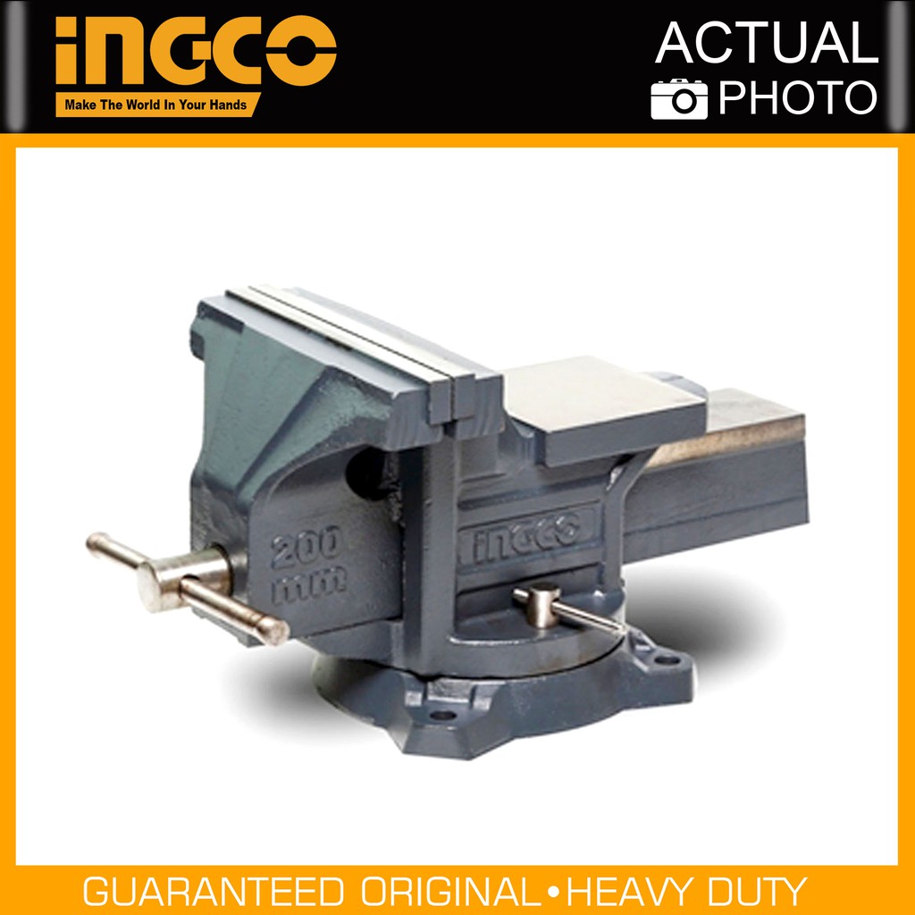 Ingco 8" Bench Vise with Anvil HBV088 IHT | Shopee Philippines