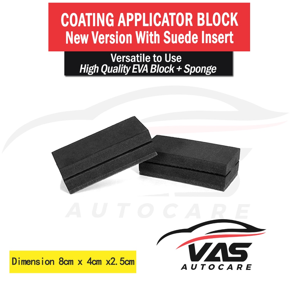Coating Applicator Block Suede Cloth Applicator Ceramic Nano Premium V2 ...