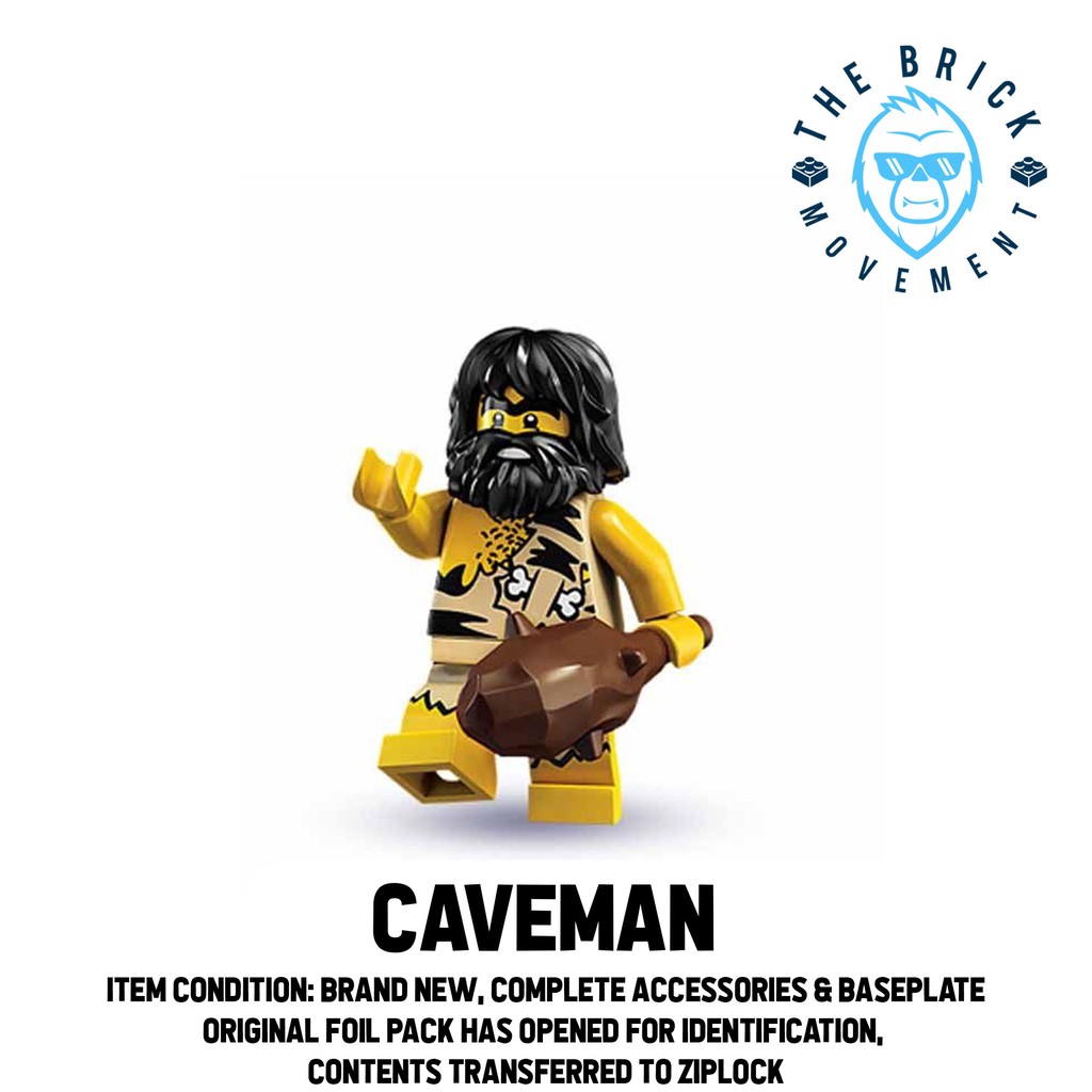 LEGO® Collectible Minifigure Series 1: Caveman Minifigure | Shopee ...