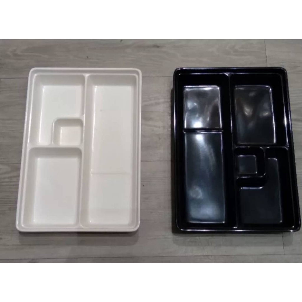 MELAWARES Food Bento ( 1 SET = 1 Food Plate with Divider and Cover ...