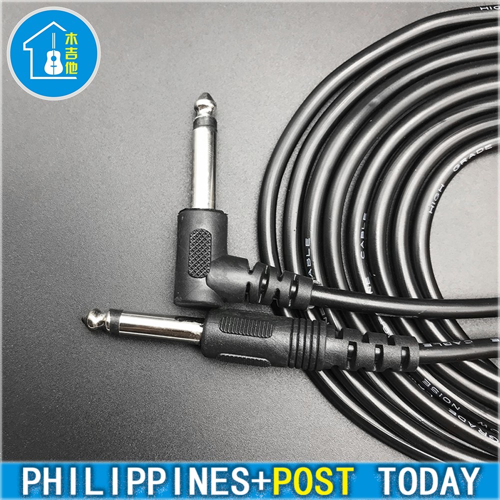 【Fast delivery】5M 10Ft Electric Patch Cord Guitar Amp Guitar Cable Bass ...