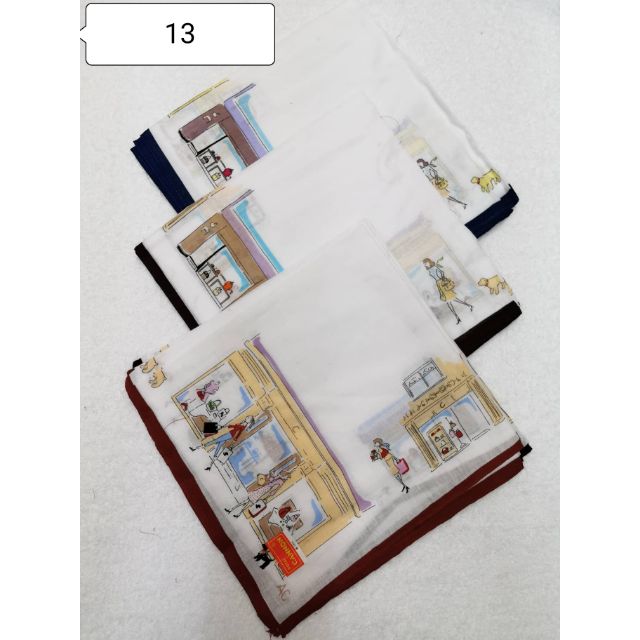 Handkerchief/Panyo For Ladies 4 design for 1 dozen Cotton Quality ...