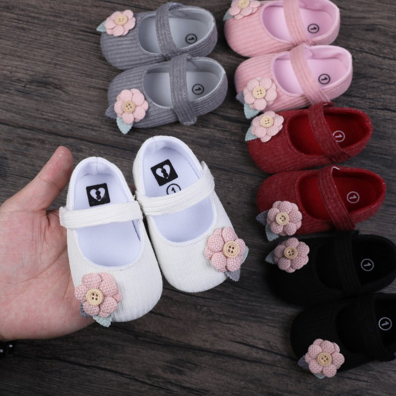 Baby Shoes Newborn Baby Girls Shoes Bow-knot Cute Anti-Slip Infant Toddler Soft Sole Princess ...