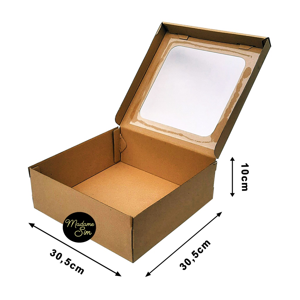 Cake BOX - CAKE BOX - CAKE BOX - BOX BOLU 30x30x10 - Window (Content ...