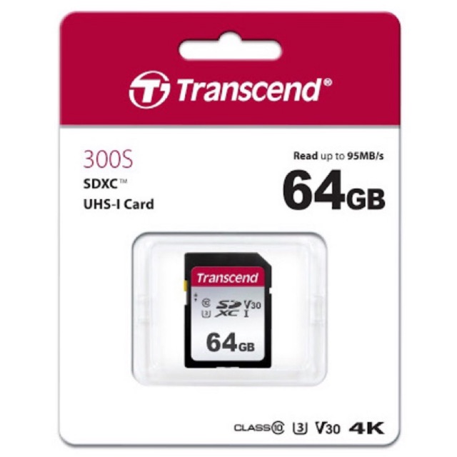 Transcend SD Card class10 SDXC 300S V30 4K 128GB 64GB 32GB 16GB | Shopee Philippines