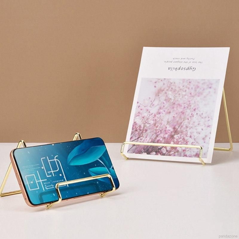 【Gold Phone Rack】INS Simple Golden Wall Mobile Phone Bracket Storage ...