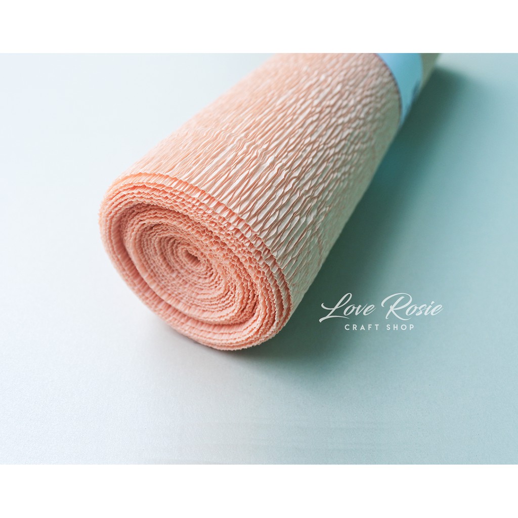 Cartotecnica Rossi Premium Italian Crepe Paper 180g Pink/Peach Palette ...