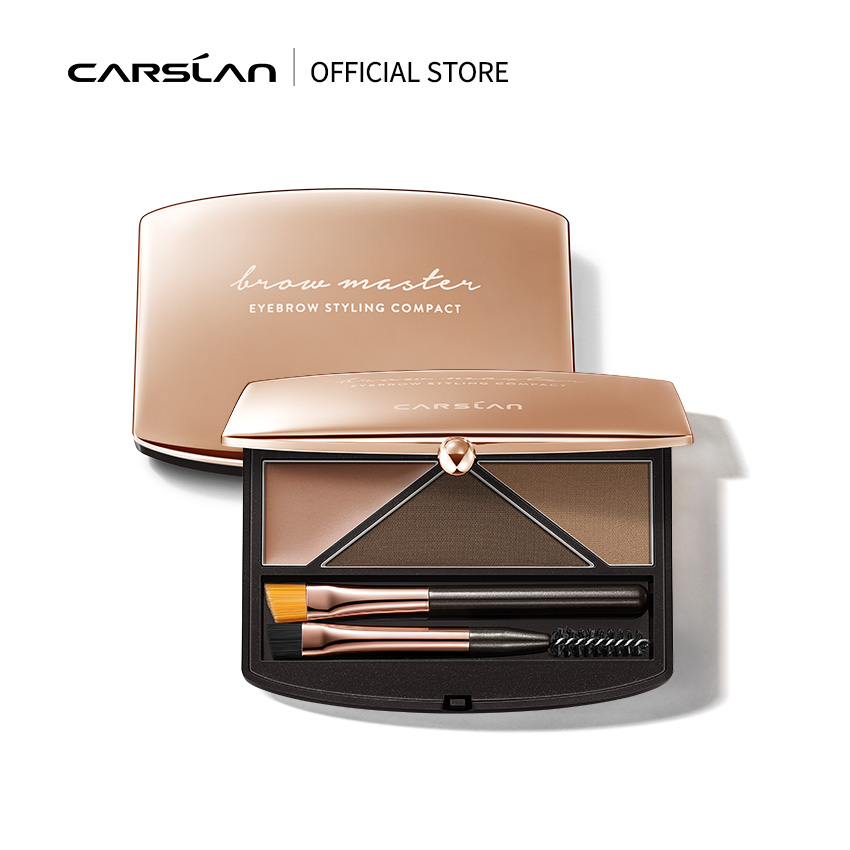 Carslan 3 Colors Natural Eyebrow Powder Palette (1.3g x 2 + 0.8g ...