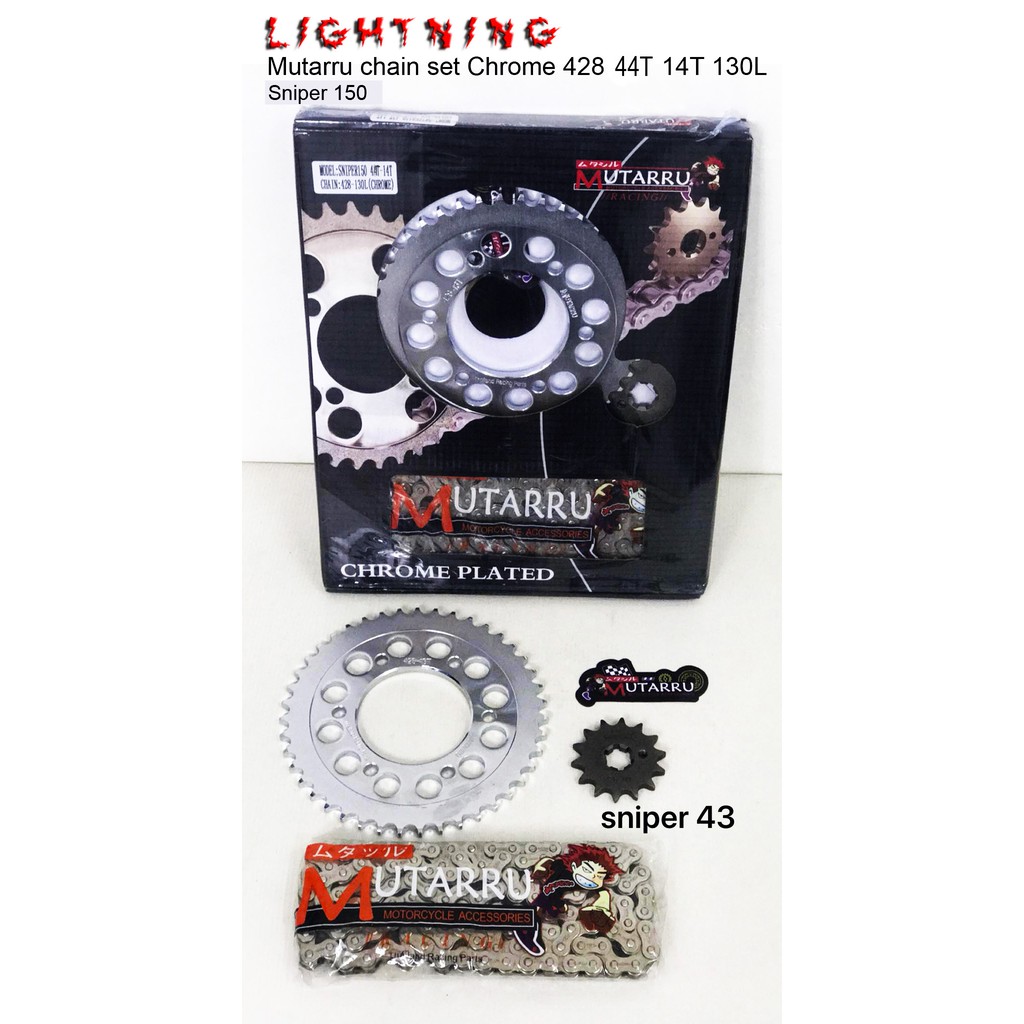 Sniper150 Sniper155 mutarru chain set Sniper150 / LC150 LC155 Mutarru ...