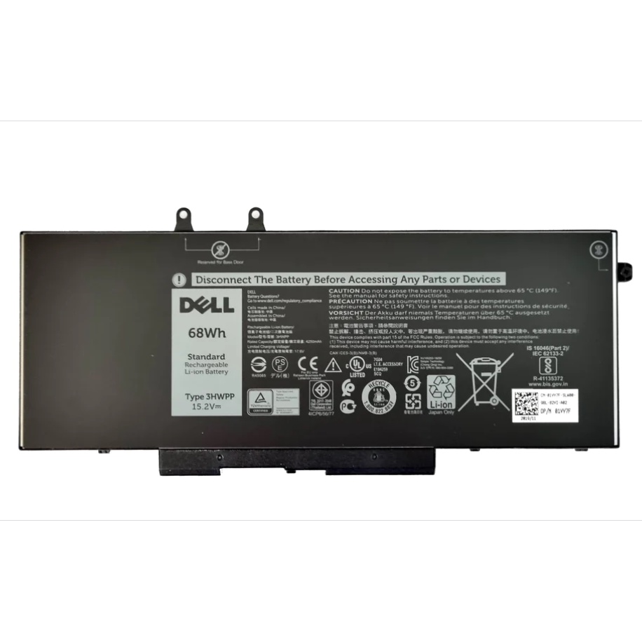 3HWPP Laptop Battery for Dell Precision 3541 3551 Latitude 5401 5501 ...