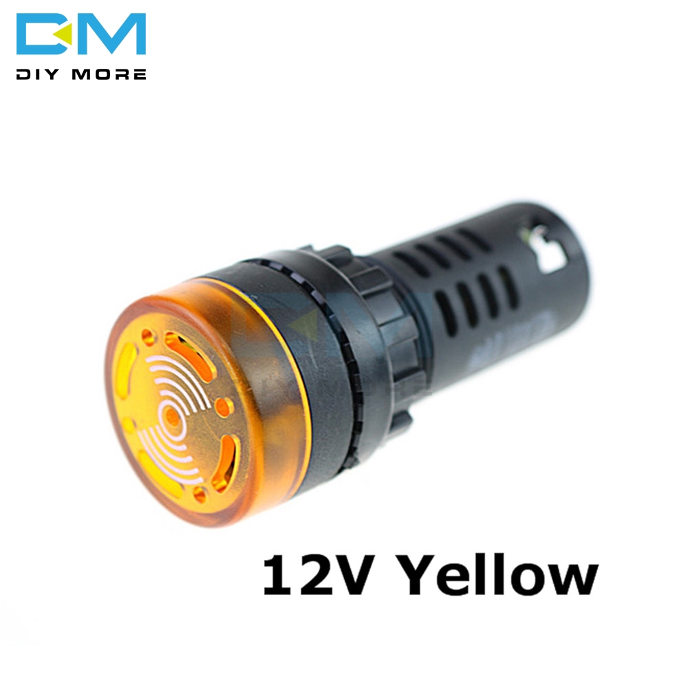 DIYMORE Ad16-22sm Dc 12v 24v 110v 220v Led Light Flash Alarm Buzzer Signal Indicator Warning ...