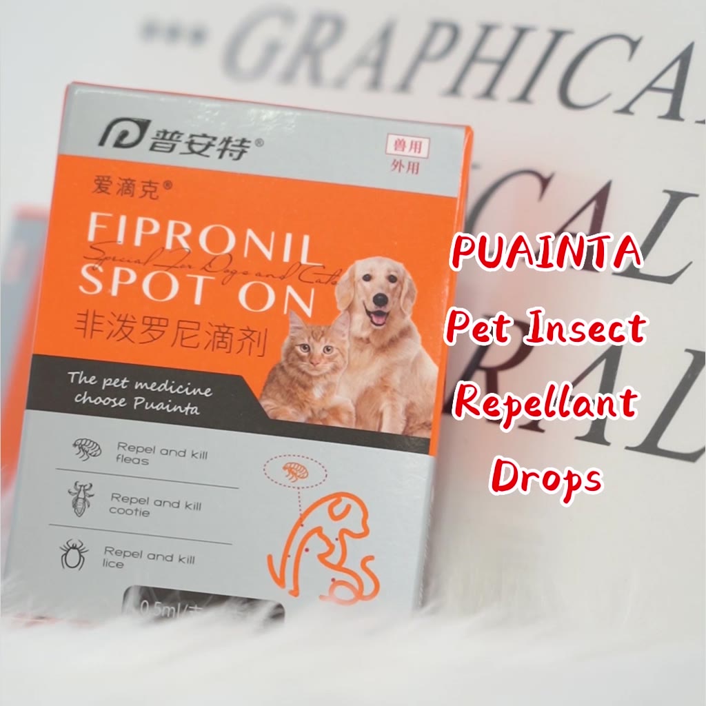 PUAINTA Anti Tick and Flea for Dogs and Cats Anti-Itching Deworming for ...