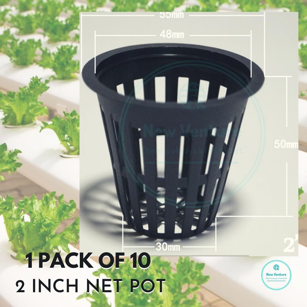 2" Inches Net Pot for Hydroponics & Aquaponics Soilless Planting (Pack ...