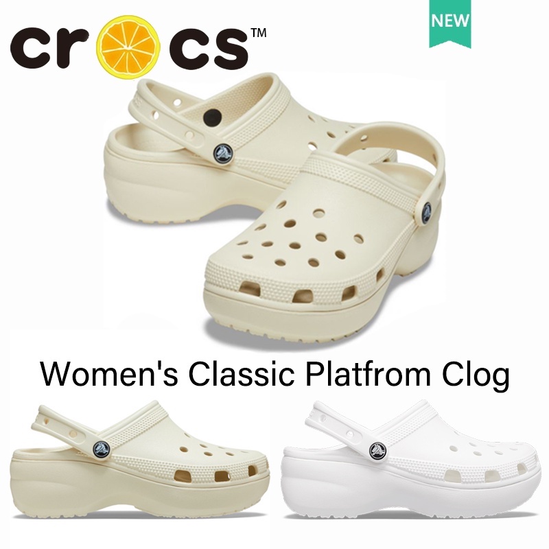 cross for WOMEN CLASSIC PLATFORM CLOG bone color Beach Shoes Soft As ...