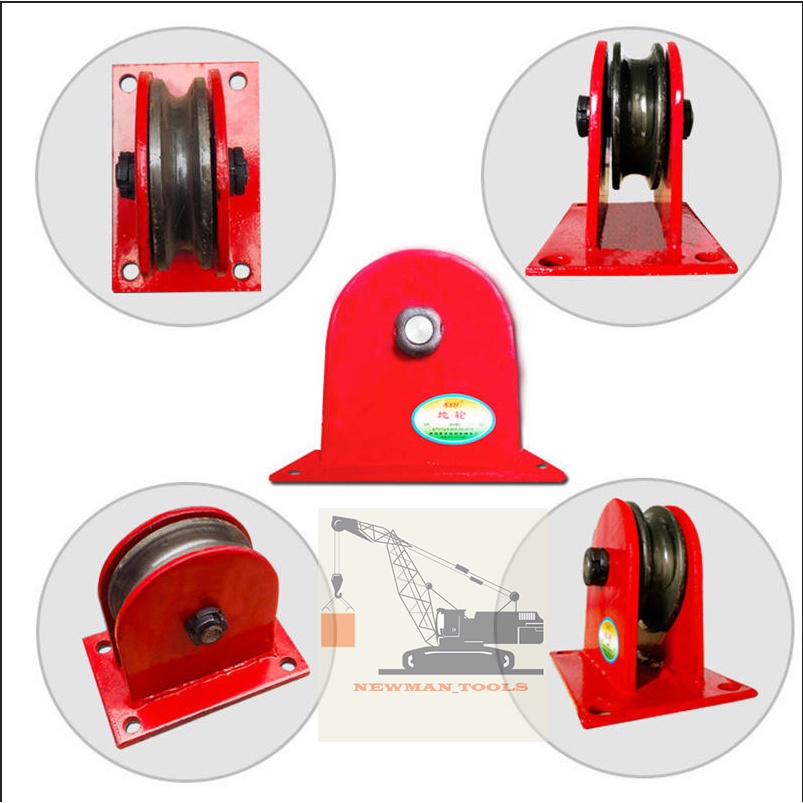 Newman Tools Lifting Wheel Roller Heavy Duty Sky Wheel Crane Wheel Wire ...