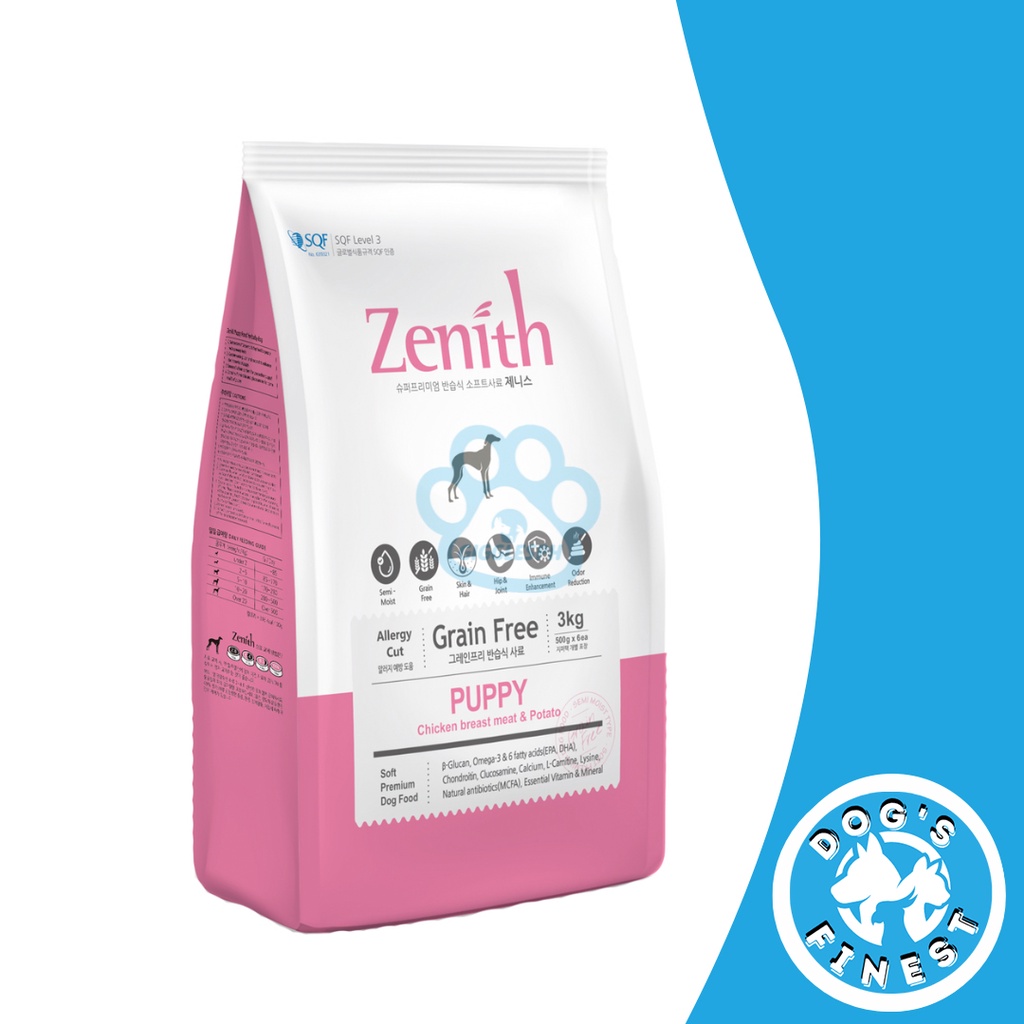 Zenith Chicken Breast Meat and Potato Dog food for Puppy 1.2kg/300grams ...