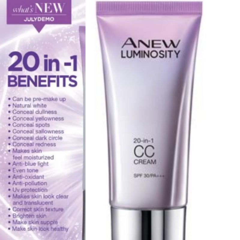 Avon ANEW LUMINOSITY 20-in-1 CC Cream SPF30/PA+++ 30g | Shopee Philippines