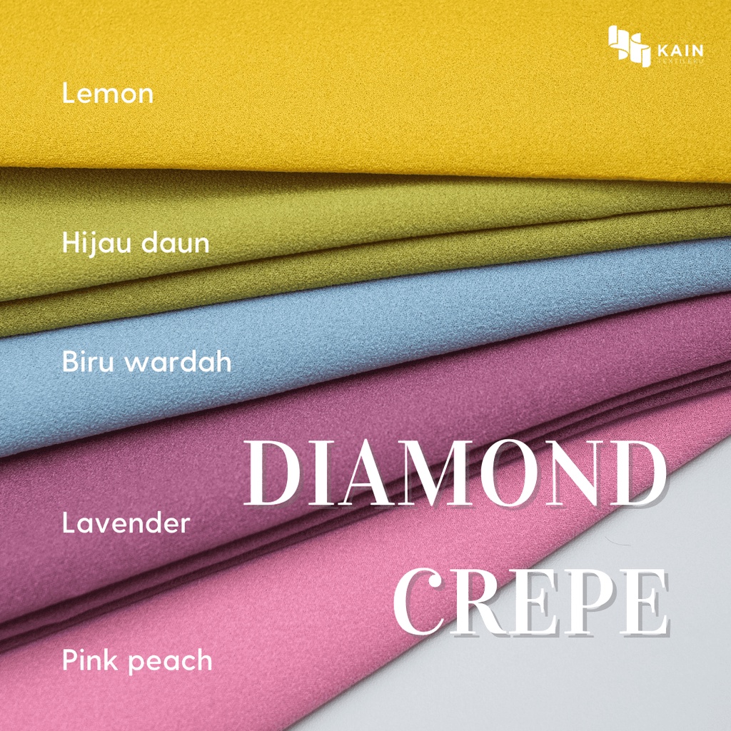 0.5 meters Diamond Crepe Georgette Fabric | Shopee Philippines